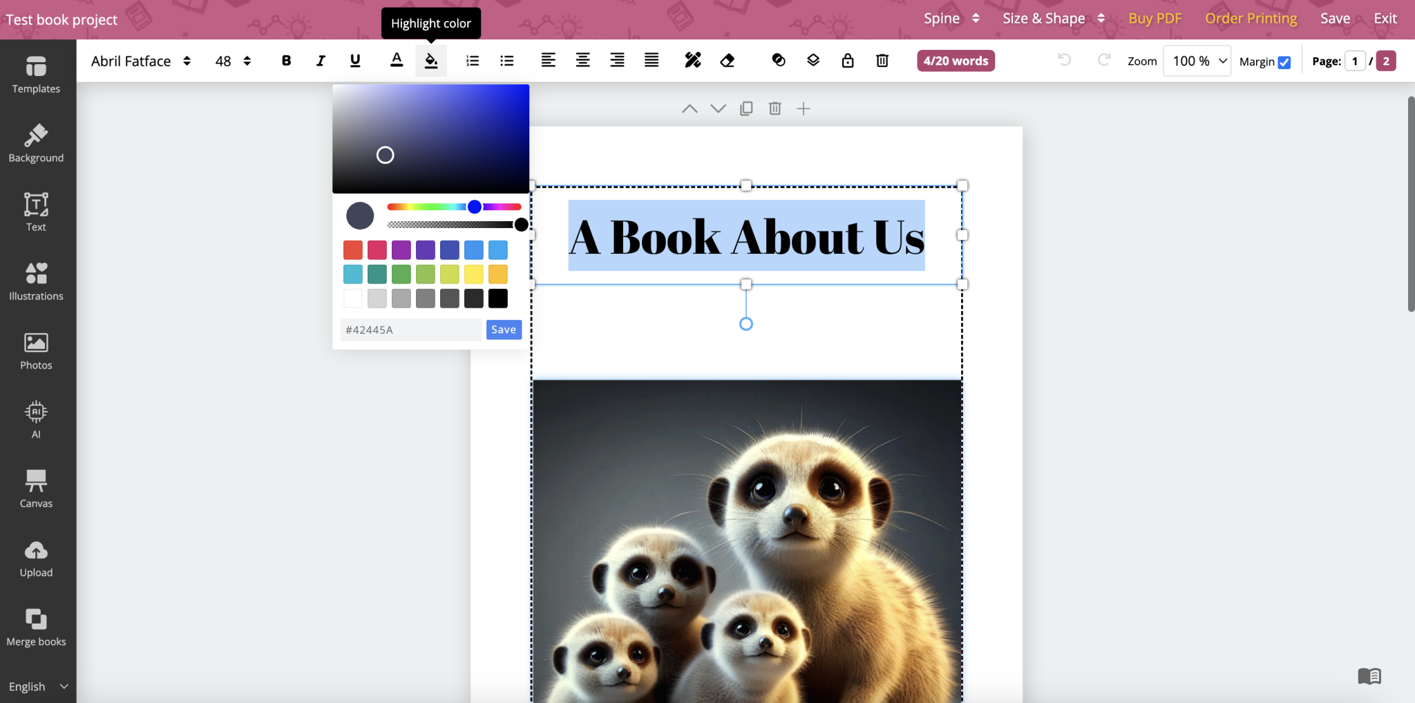 Working with Text - BookBildr